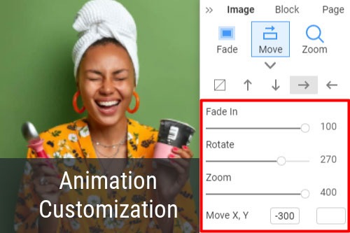 How to customize the Animation On Scroll for your websites - Nicepage ...