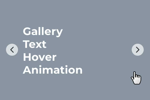 How to add Animation on Hover for Gallery Texts - Nicepage Help Center