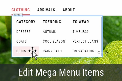 How to add items to the Mega Menu on a website - Nicepage Help Center