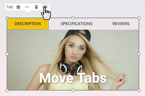 How to move Tabs - Nicepage Help Center