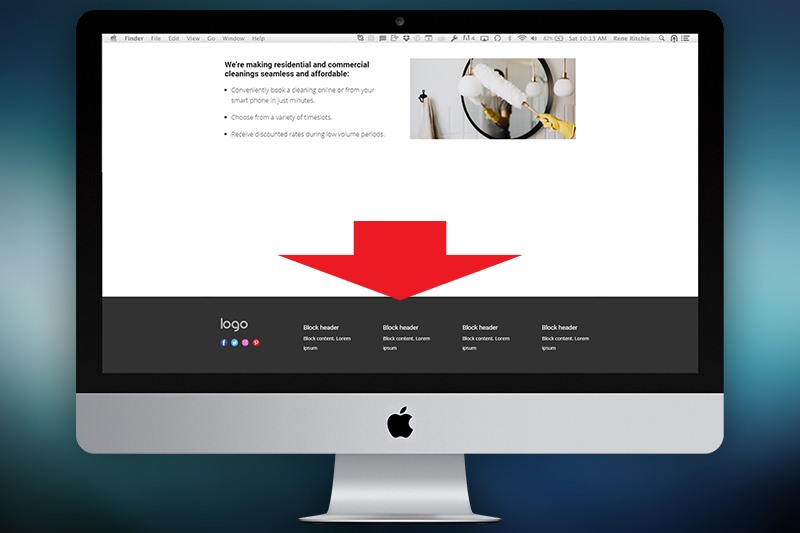 Cómo usar los bloques de encabezado y pie de página en un sitio web ... Cómo usar los bloques de encabezado y pie de página en un sitio web ...