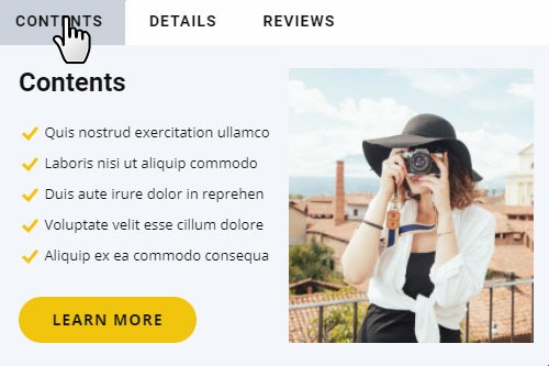 Cómo usar el elemento Tabs en el diseño de sitios web - Centro de ayuda ...