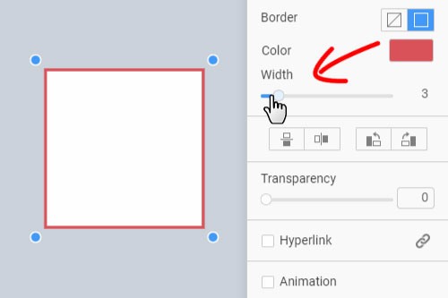 How to modify the Border property of a design element - Nicepage Help ...