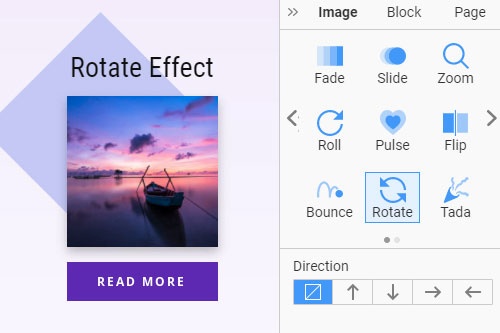 Bir web sayfasını kaydırırken Döndür efekti nasıl kullanılır ...