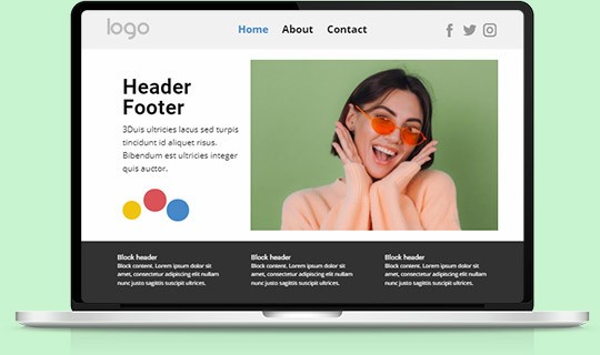 How To Use The Header And Footer Blocks On A Website Website Builder